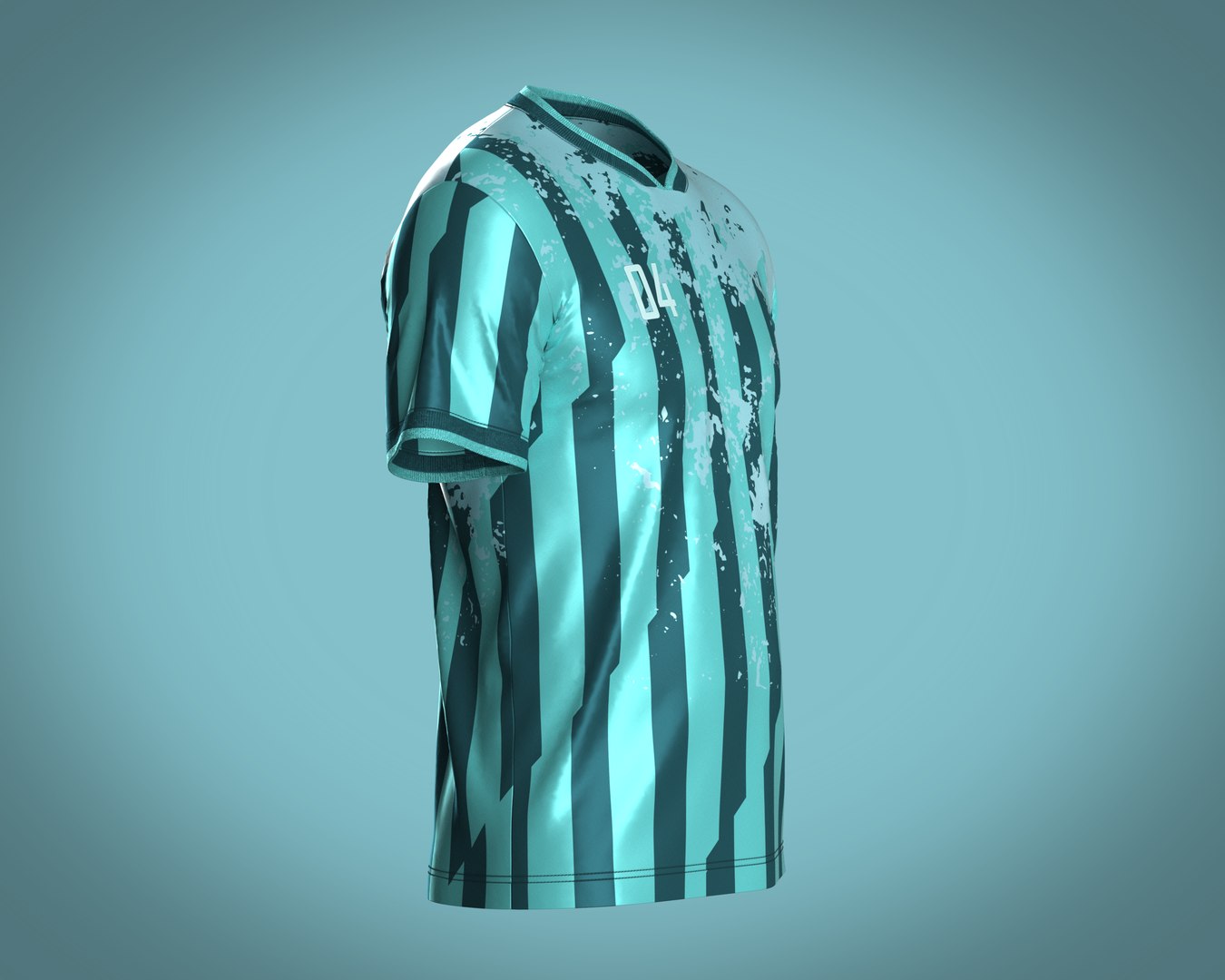 3D Soccer Football Sports Jersey-04 Model - TurboSquid 1973477