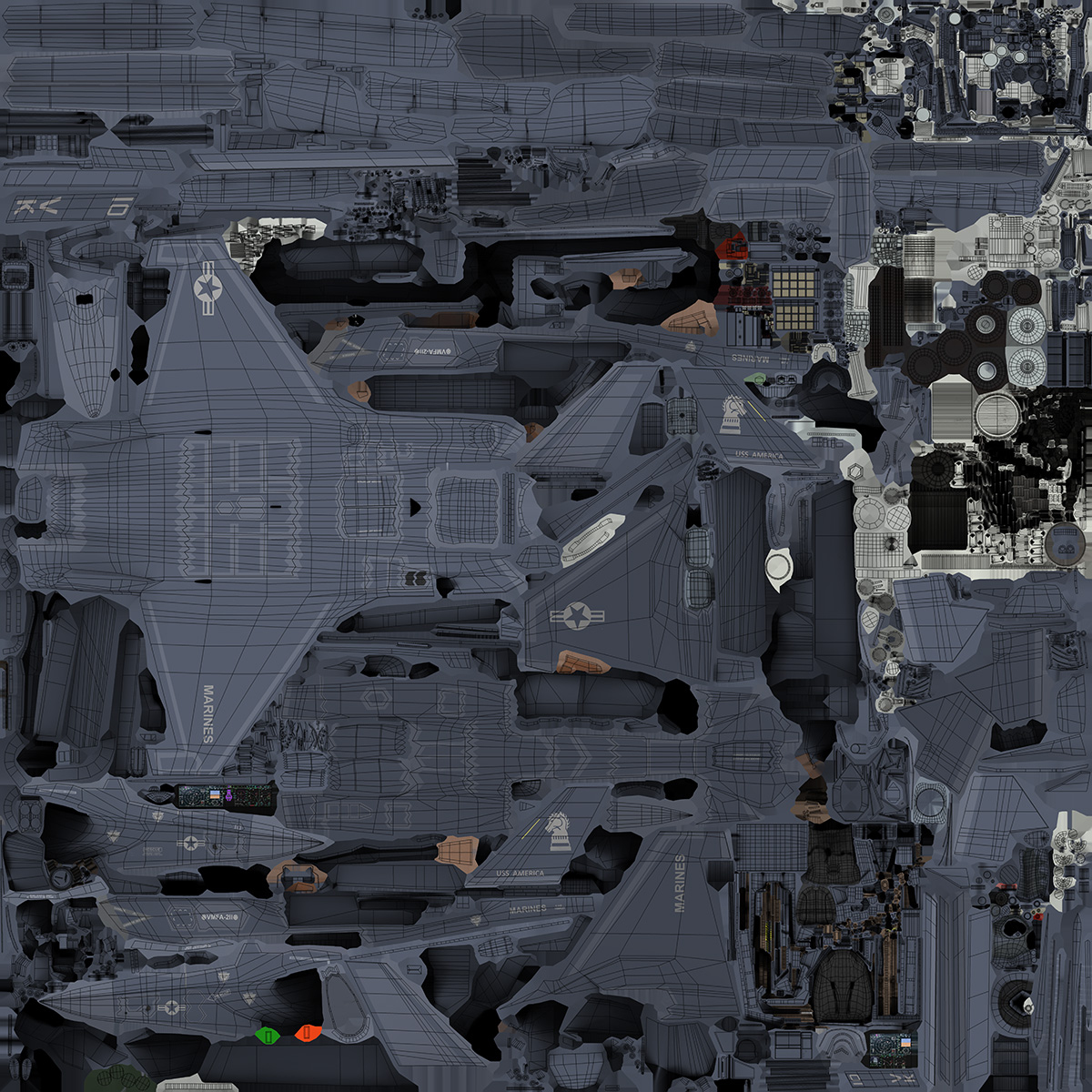 F-35B Lightning USMC 3D model - TurboSquid 1966682