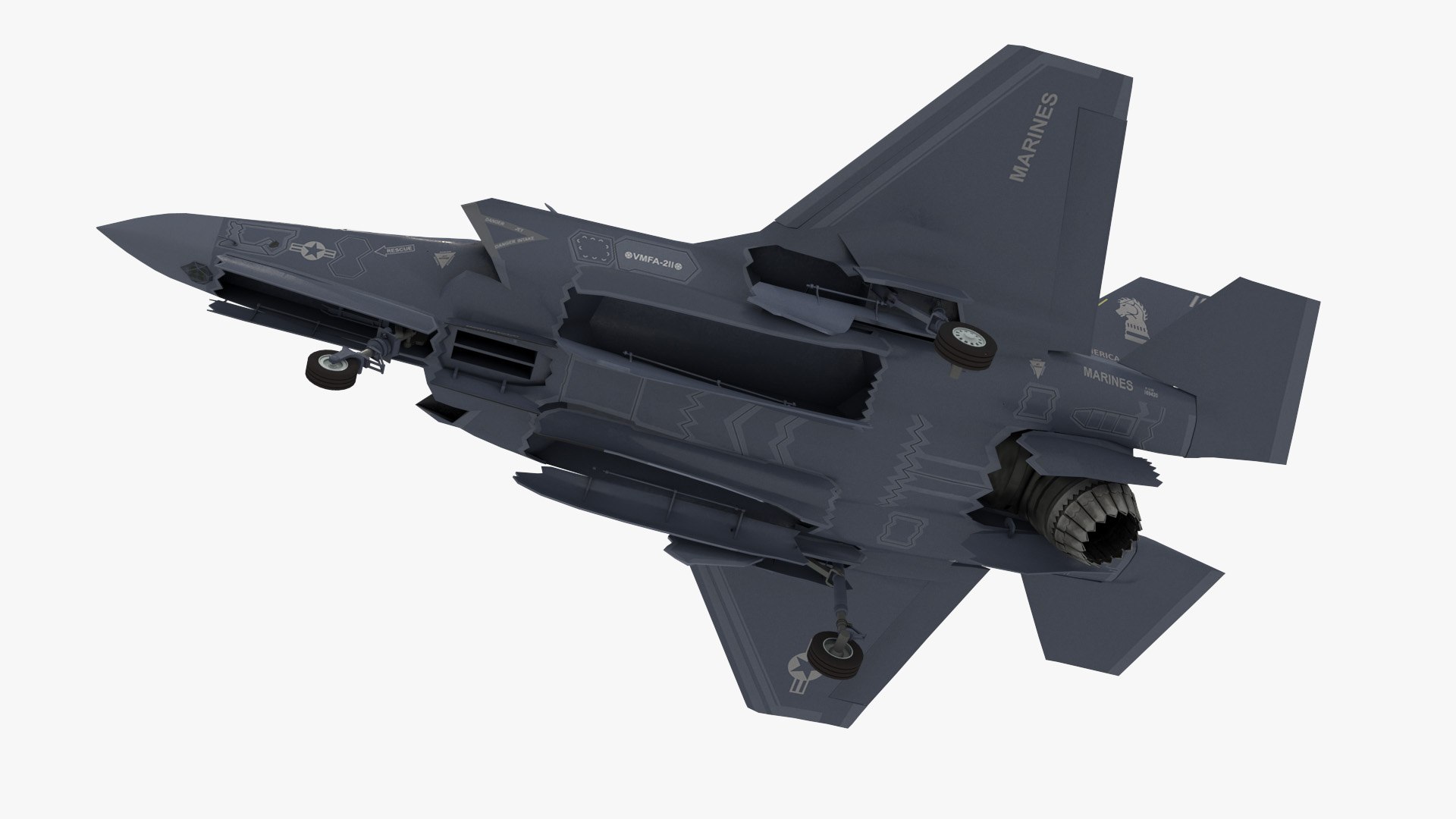 F-35B Lightning USMC 3D Model - TurboSquid 1966682