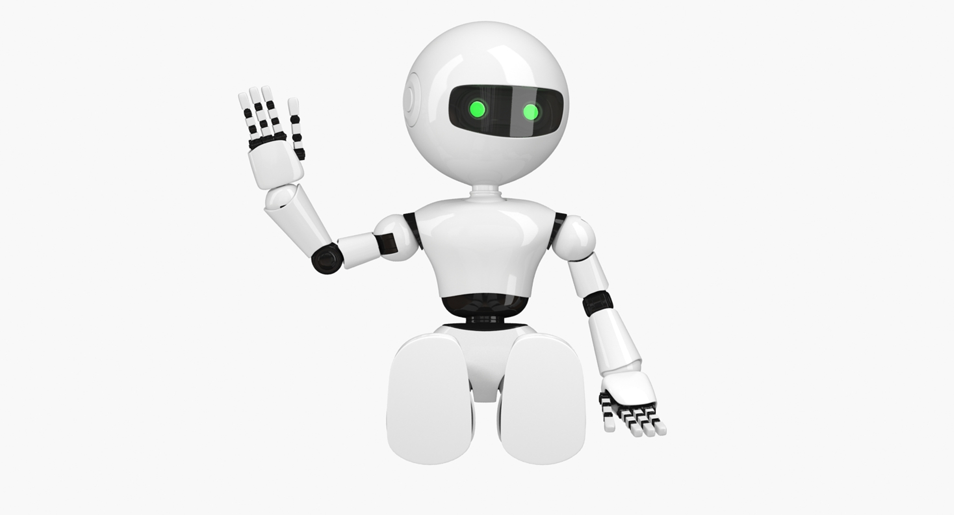 3D White Robot Model - TurboSquid 1159560