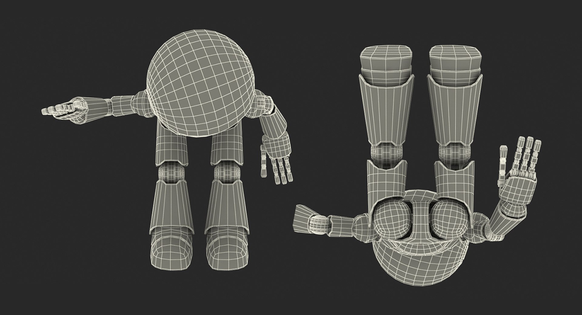 3D White Robot Model - TurboSquid 1159560