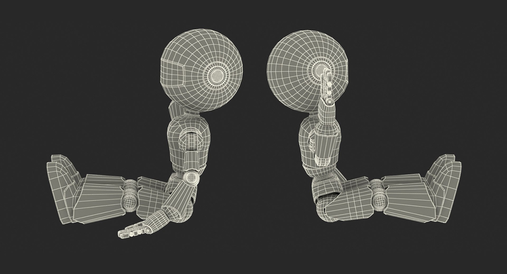 3D White Robot Model - TurboSquid 1159560