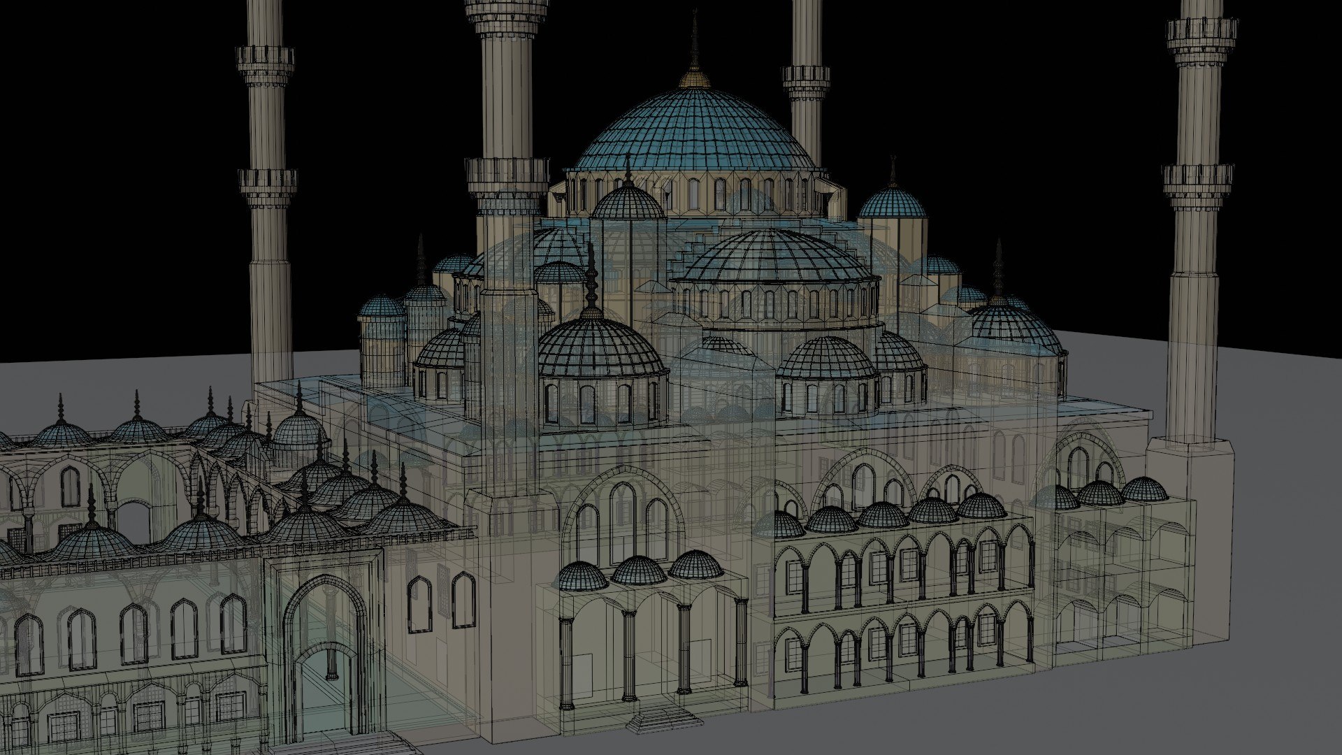 Blue Mosque 3D Model - TurboSquid 2101648