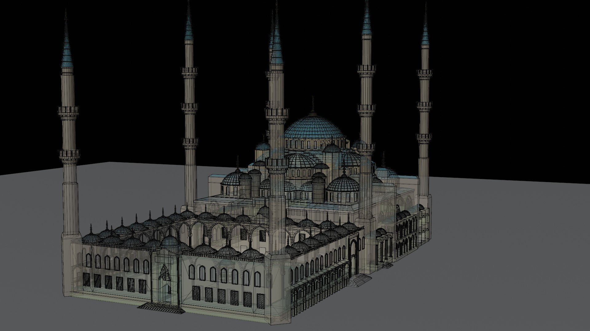 Blue Mosque 3D Model - TurboSquid 2101648