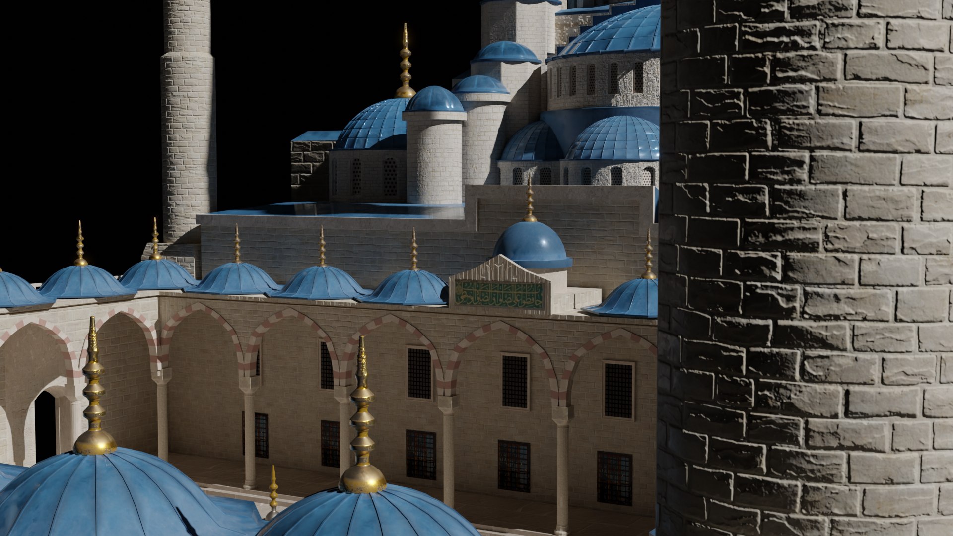 Blue Mosque 3D Model - TurboSquid 2101648