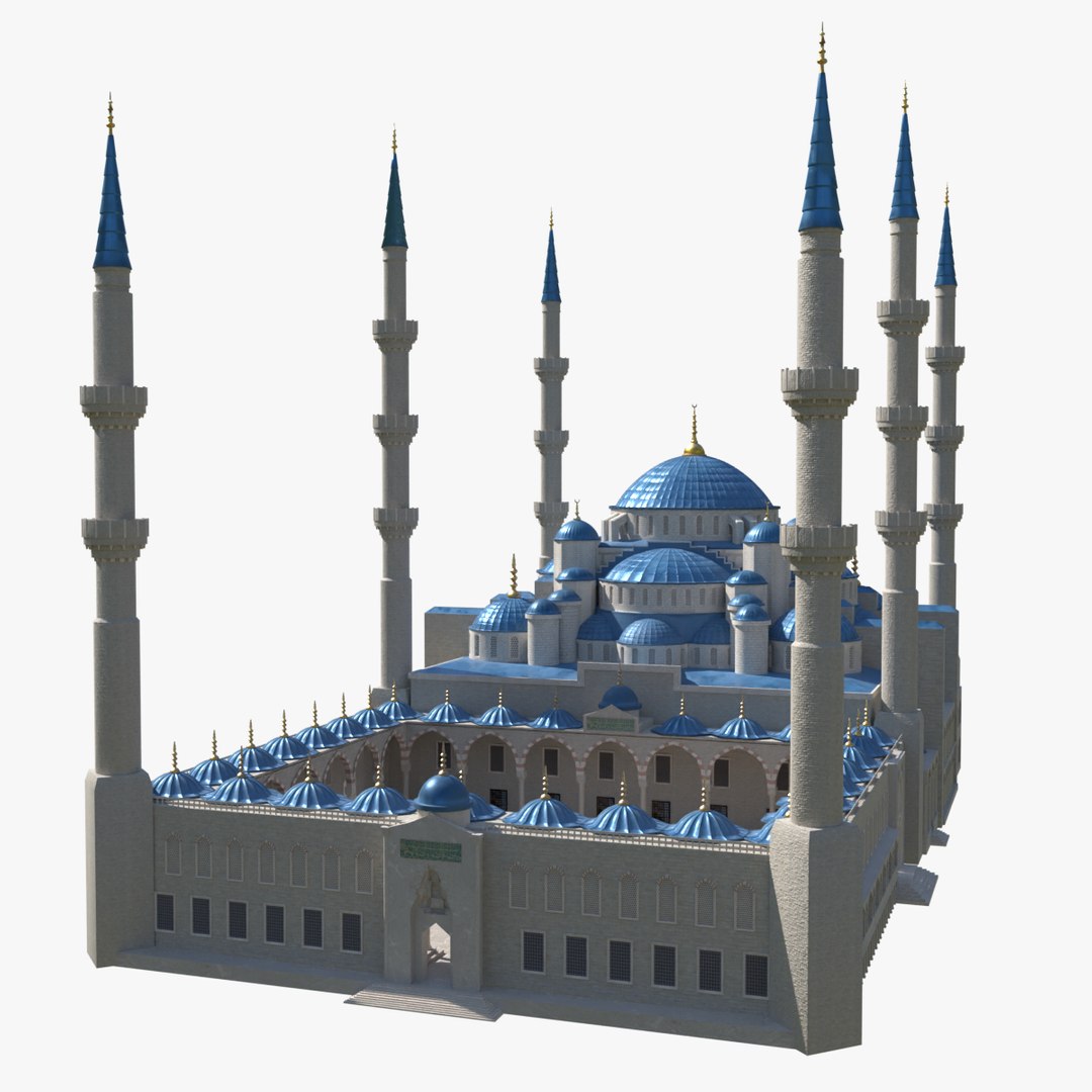 Blue Mosque 3D model - TurboSquid 2101648