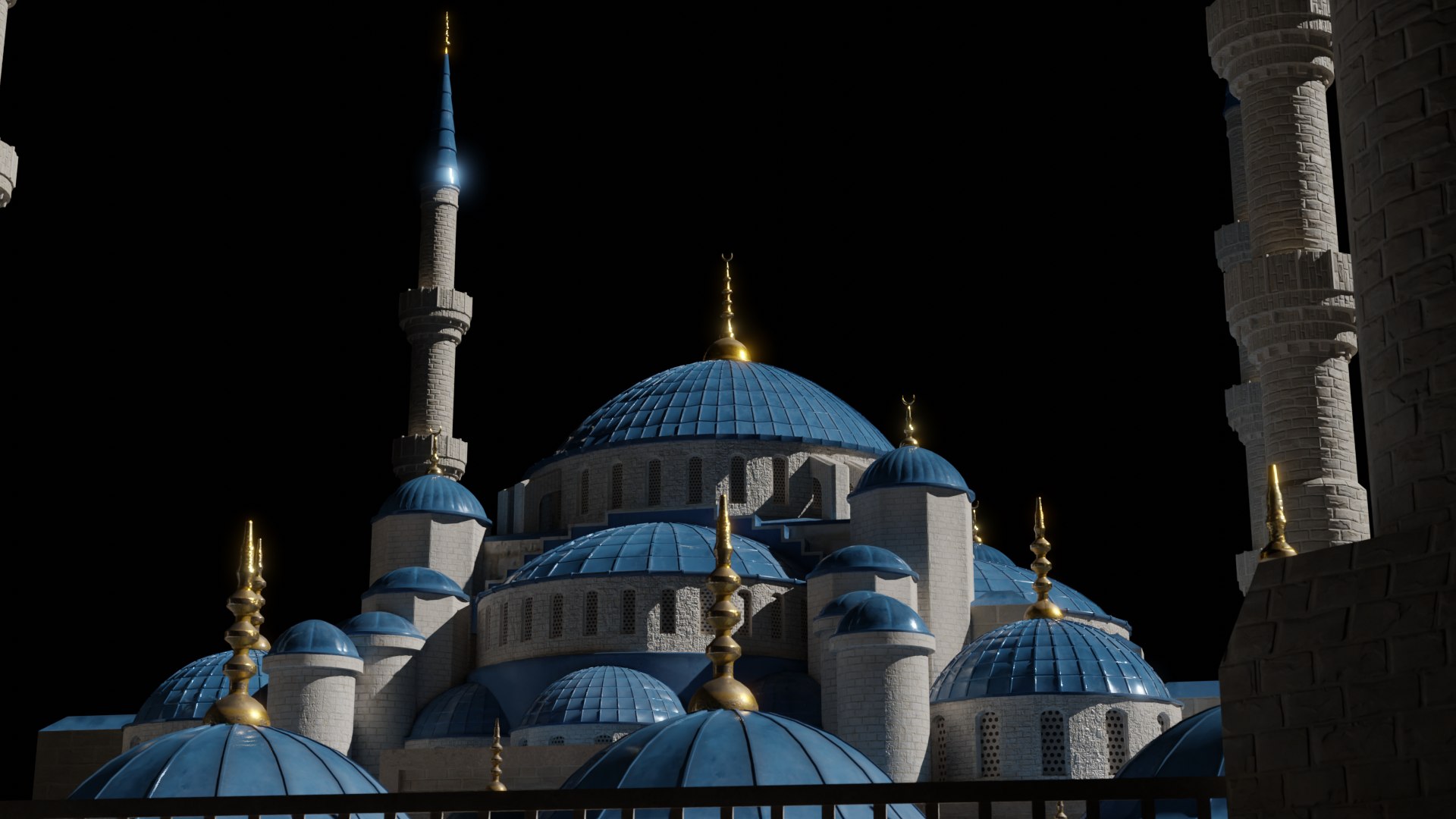 Blue Mosque 3D Model - TurboSquid 2101648