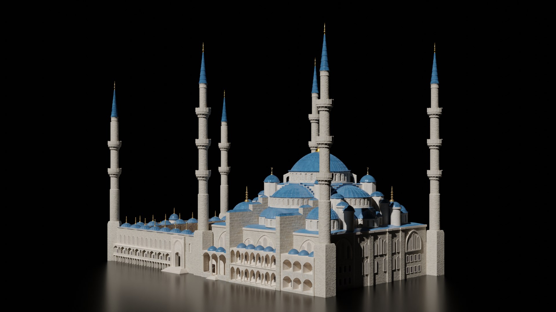 Blue Mosque 3D Model - TurboSquid 2101648
