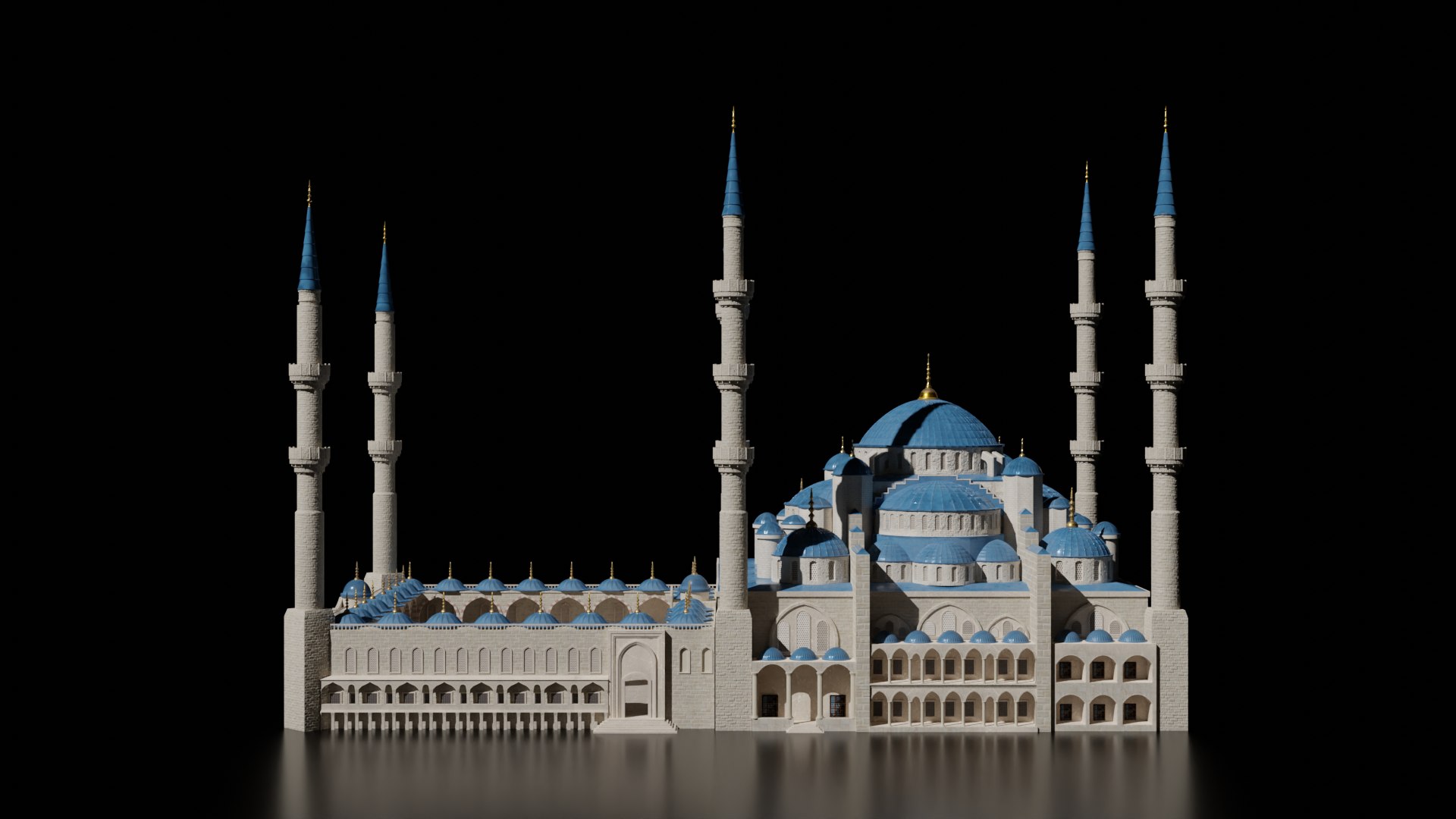 Blue Mosque 3D Model - TurboSquid 2101648