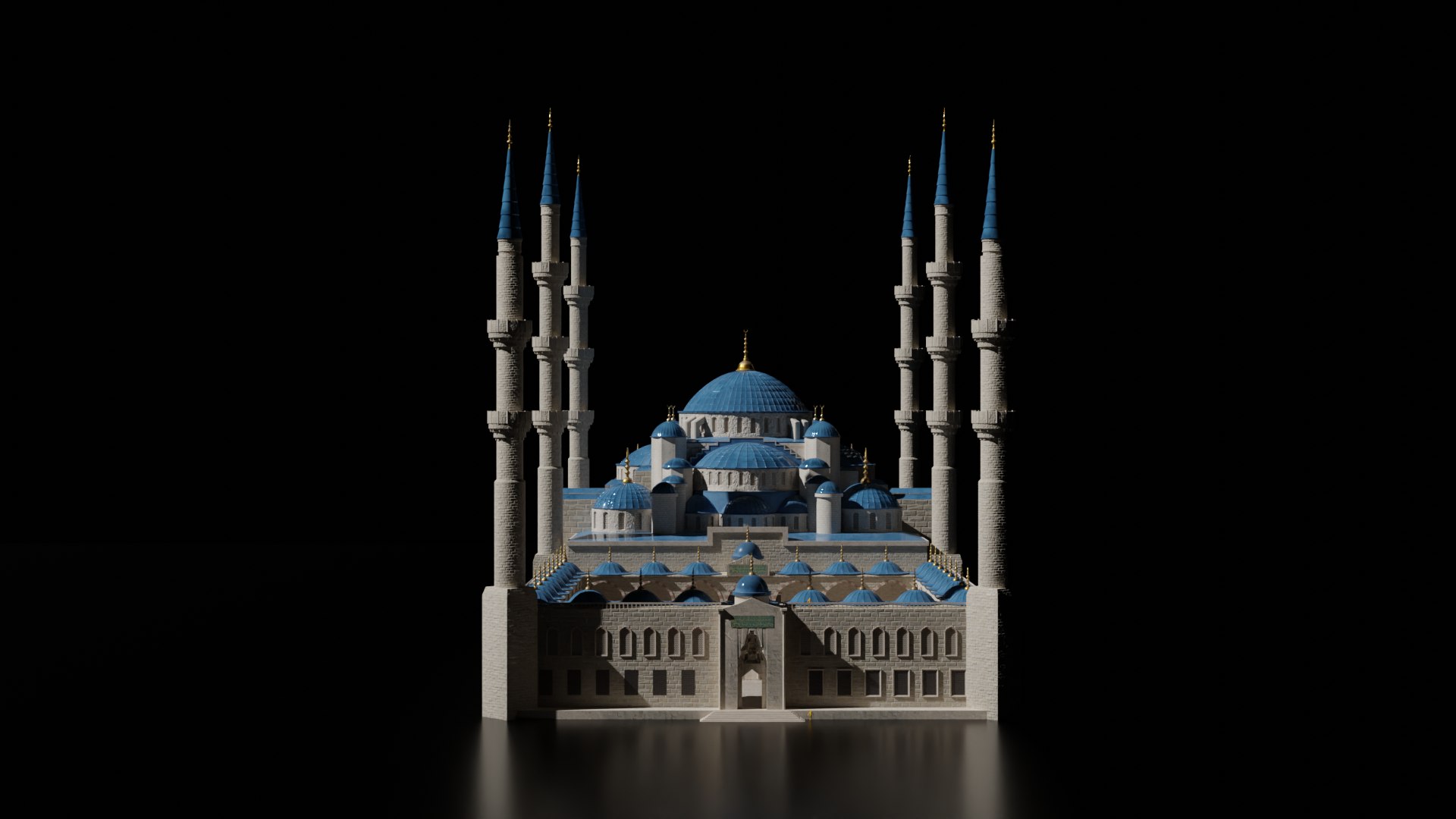 Blue Mosque 3D Model - TurboSquid 2101648
