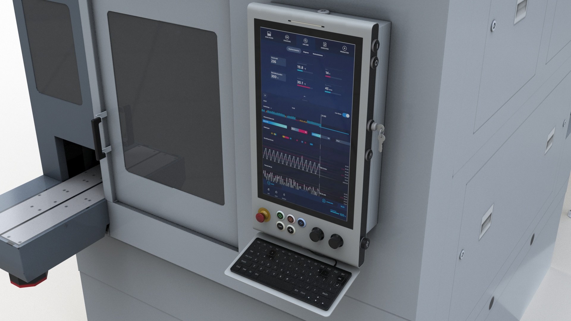 3D CNC Machine 4 - TurboSquid 2389537