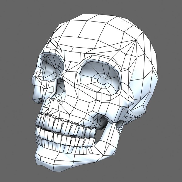 human skull 3d max