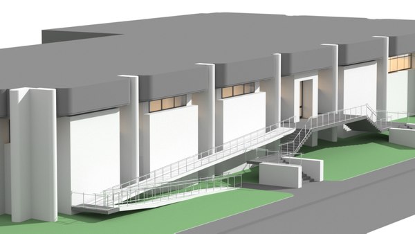 3D one-storey public building - TurboSquid 1837846