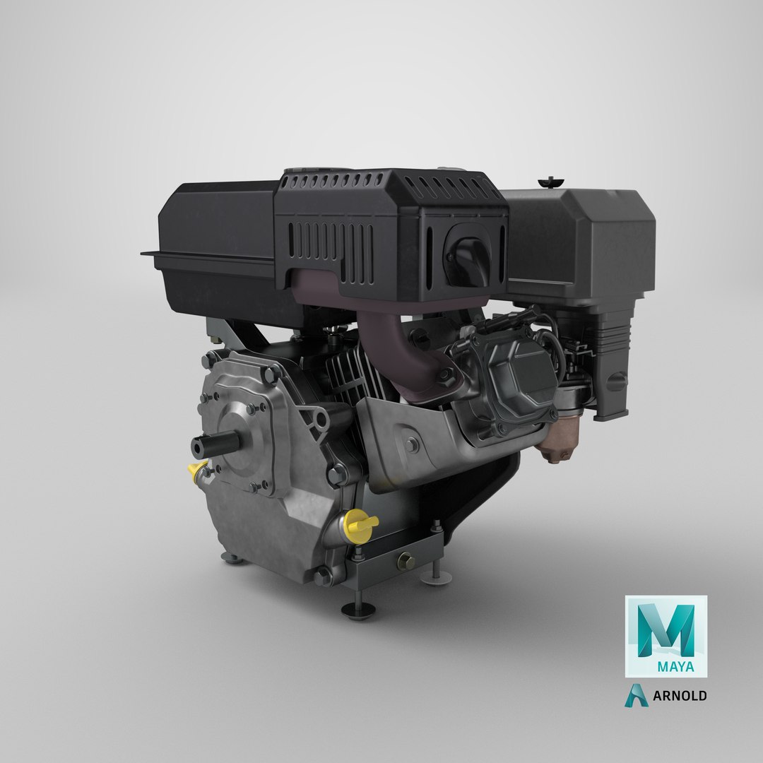 3D Horizontal Shaft Gas Engine Model - TurboSquid 1651263