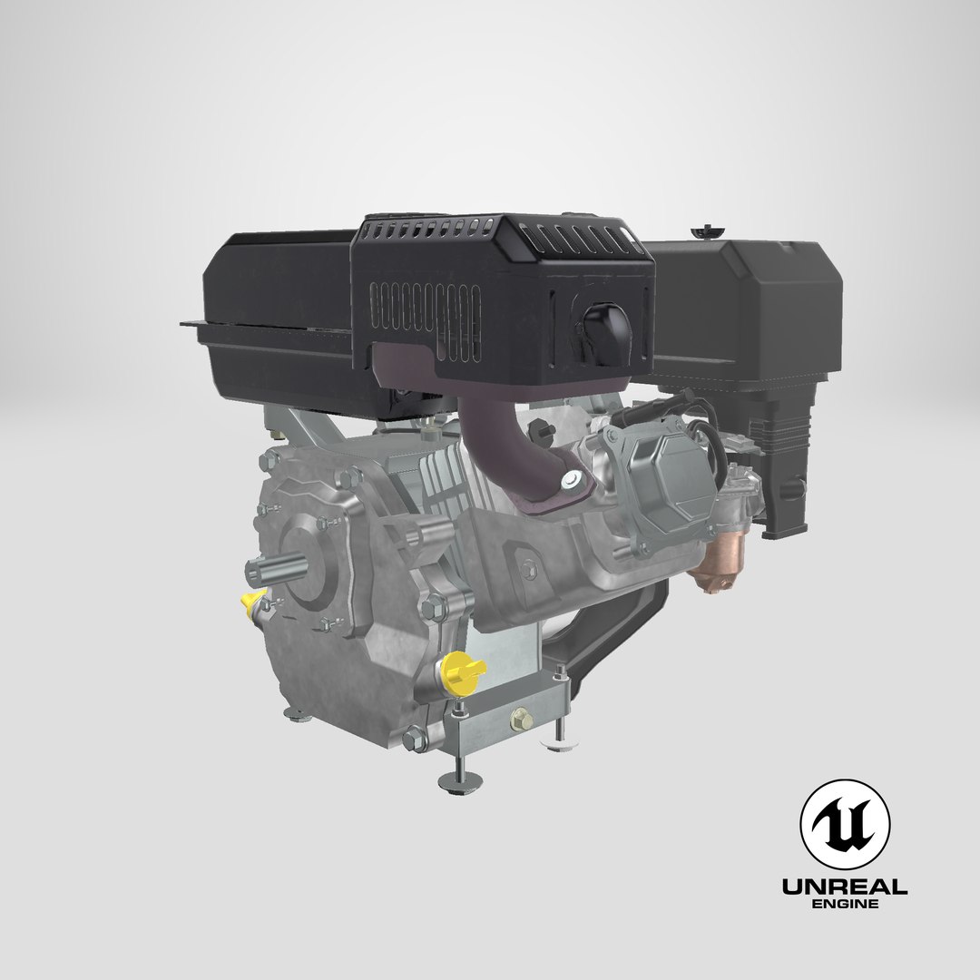 3D Horizontal Shaft Gas Engine Model - TurboSquid 1651263