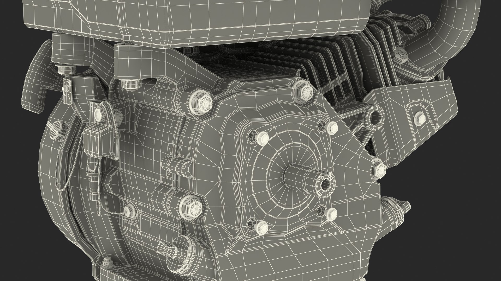 3D Horizontal Shaft Gas Engine Model - TurboSquid 1651263