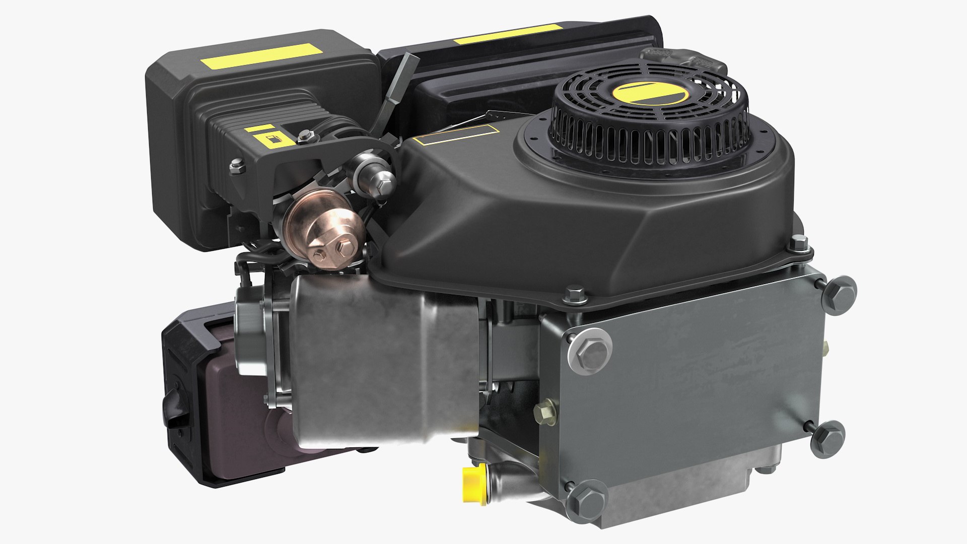 3D horizontal shaft gas engine model - TurboSquid 1651263