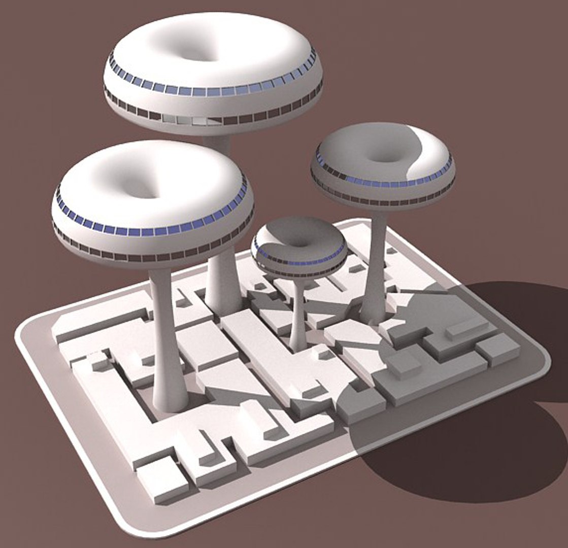 3d Model Future Building 03