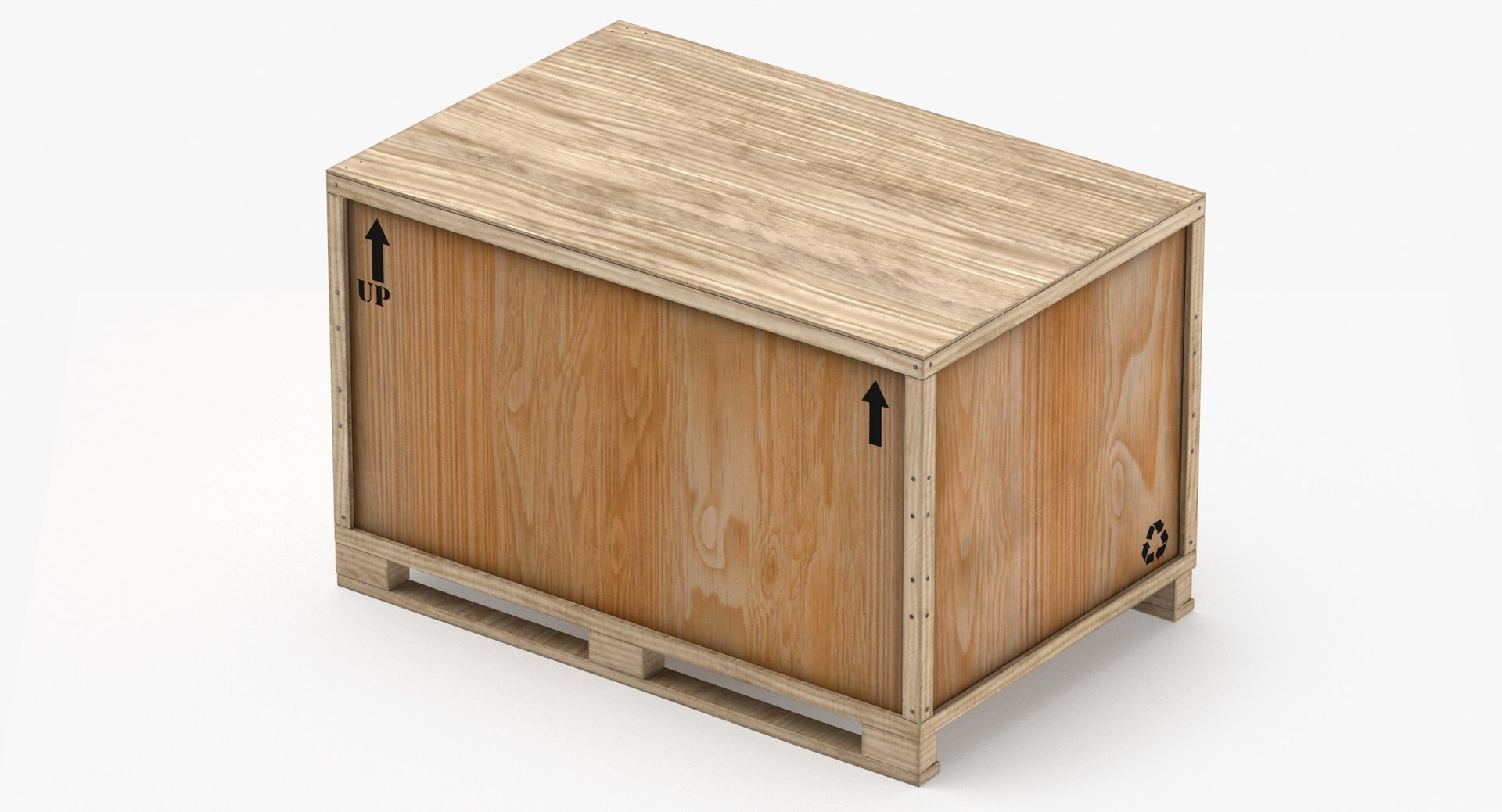 3D Cargo Wooden Crate 04 Model - TurboSquid 1969442