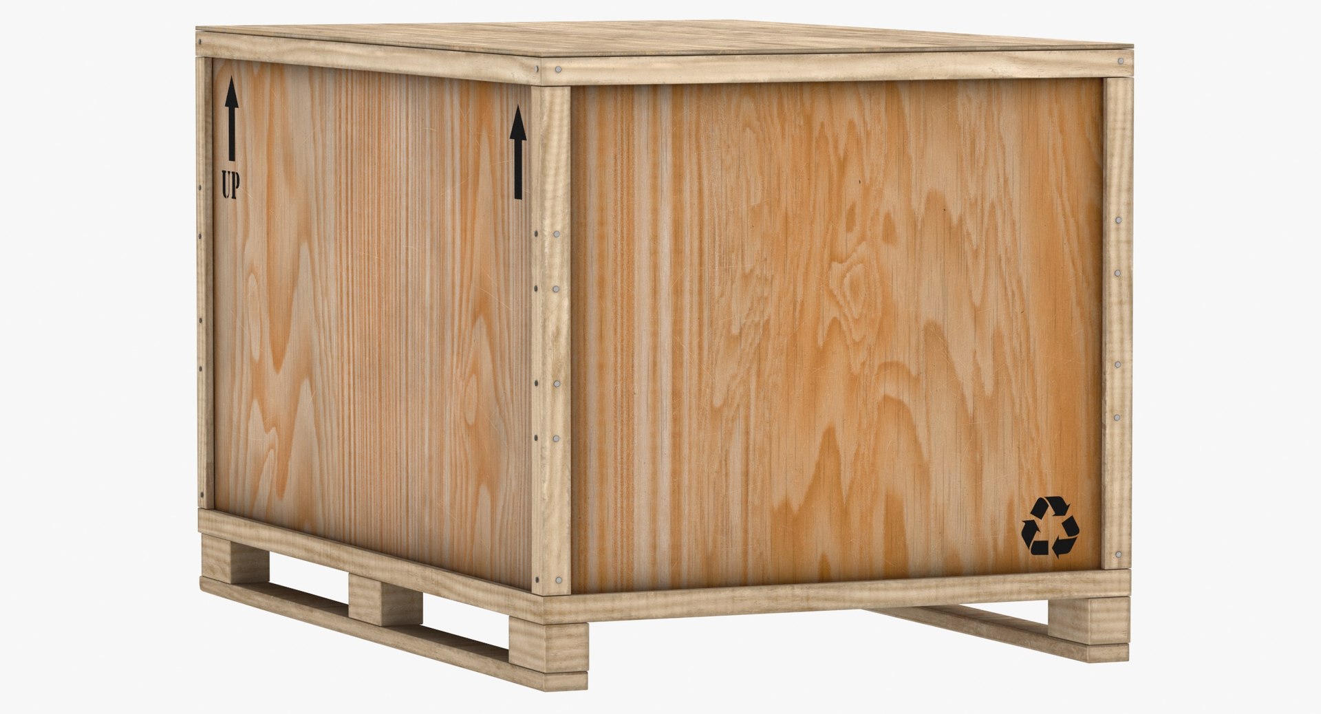 3D Cargo Wooden Crate 04 Model - TurboSquid 1969442