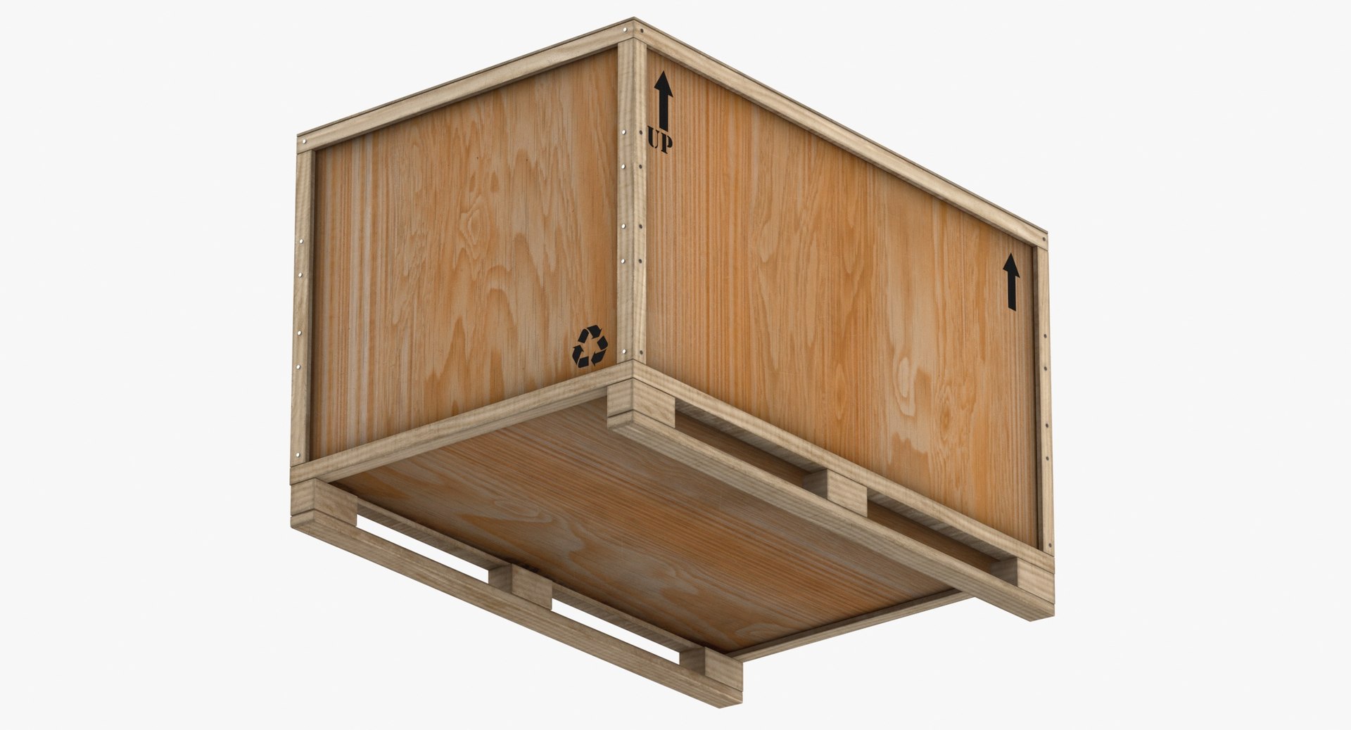 3D Cargo Wooden Crate 04 Model - TurboSquid 1969442