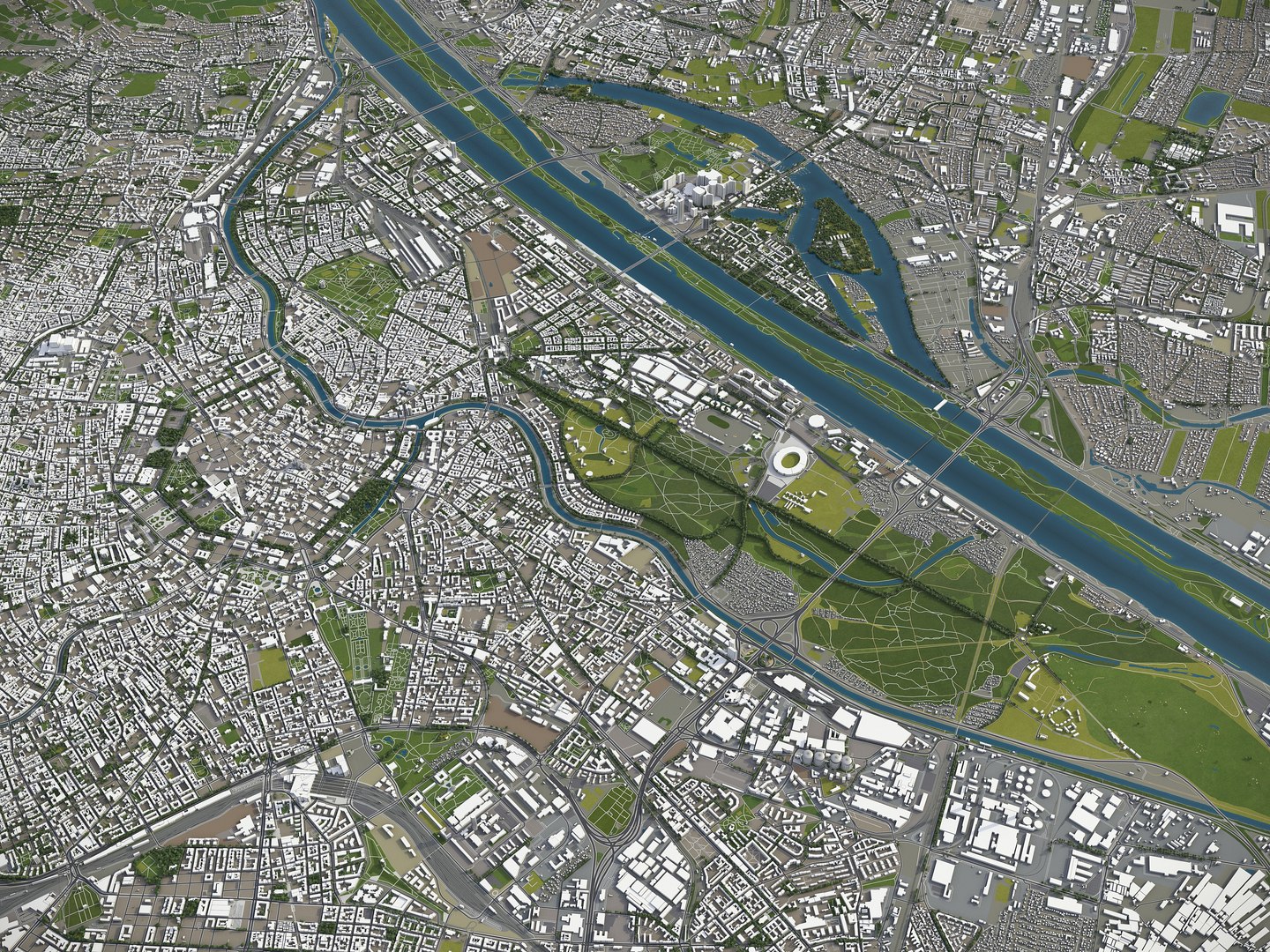 3D Vienna Area Urban - TurboSquid 1334764