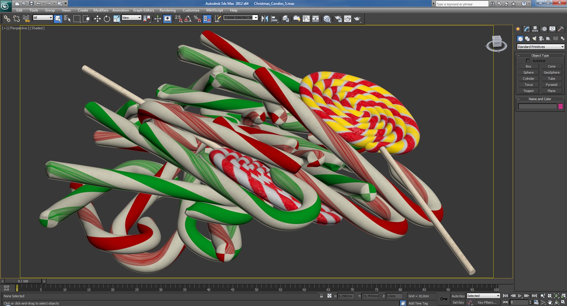3D christmas candies 5 - TurboSquid 1197877