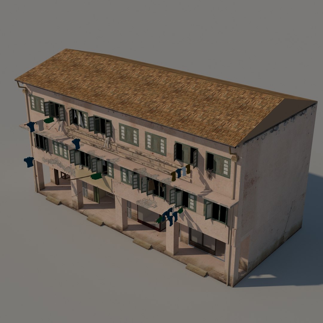 old building 3d max