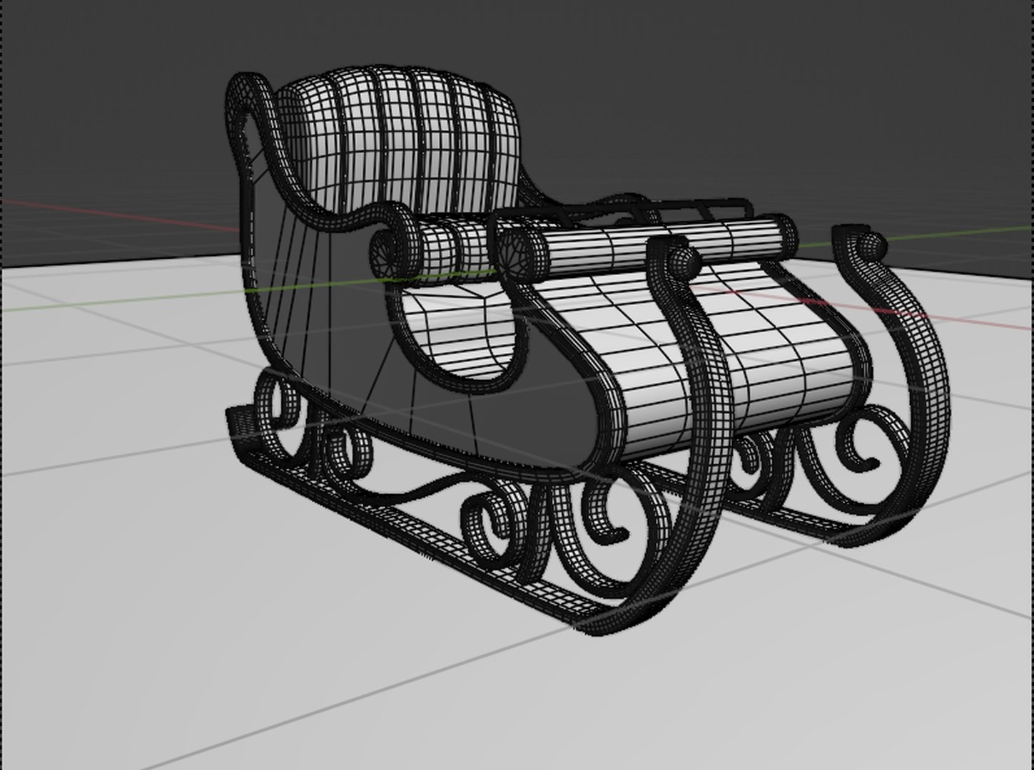 Free 3D Santa Claus Sleigh Model - TurboSquid 2323923