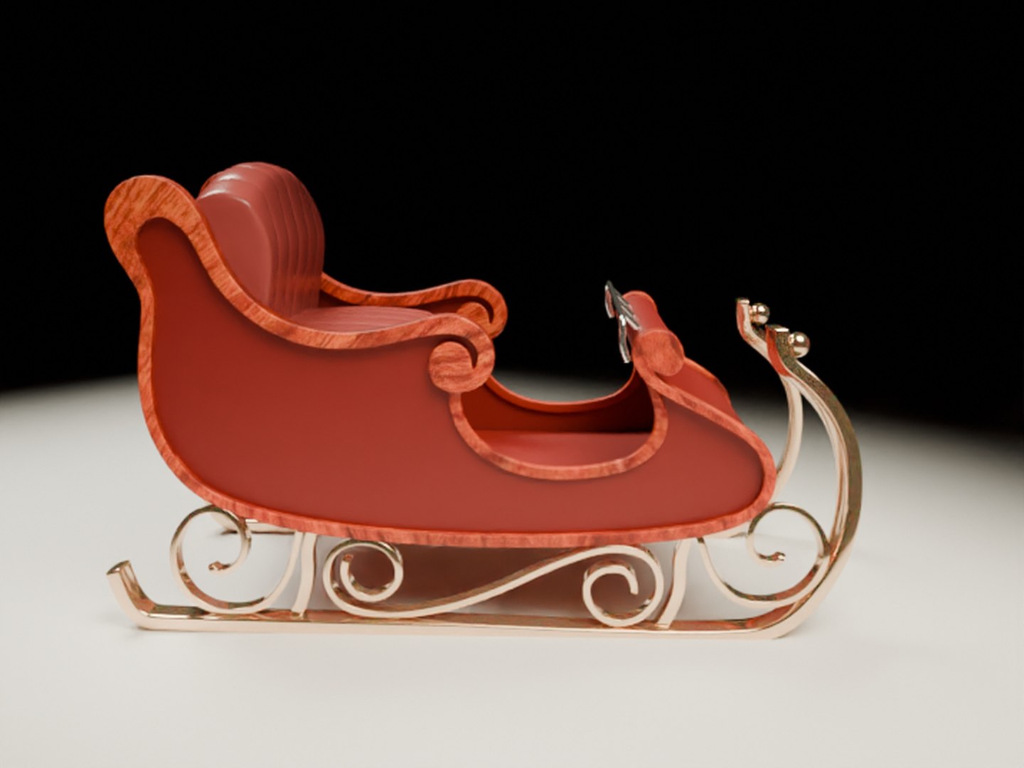 Free 3D Santa Claus Sleigh Model - TurboSquid 2323923