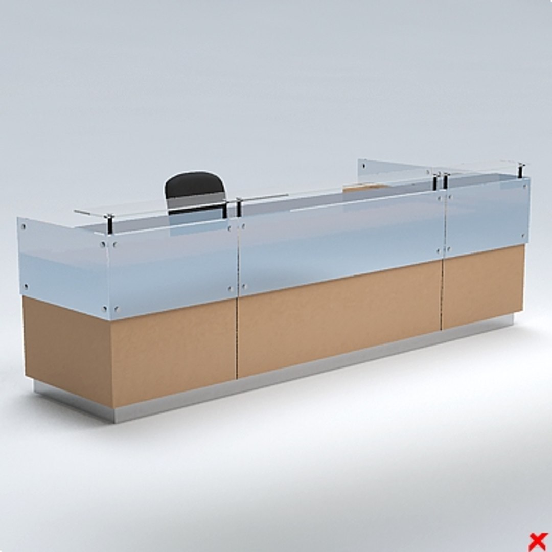 3d Model Counter Desk