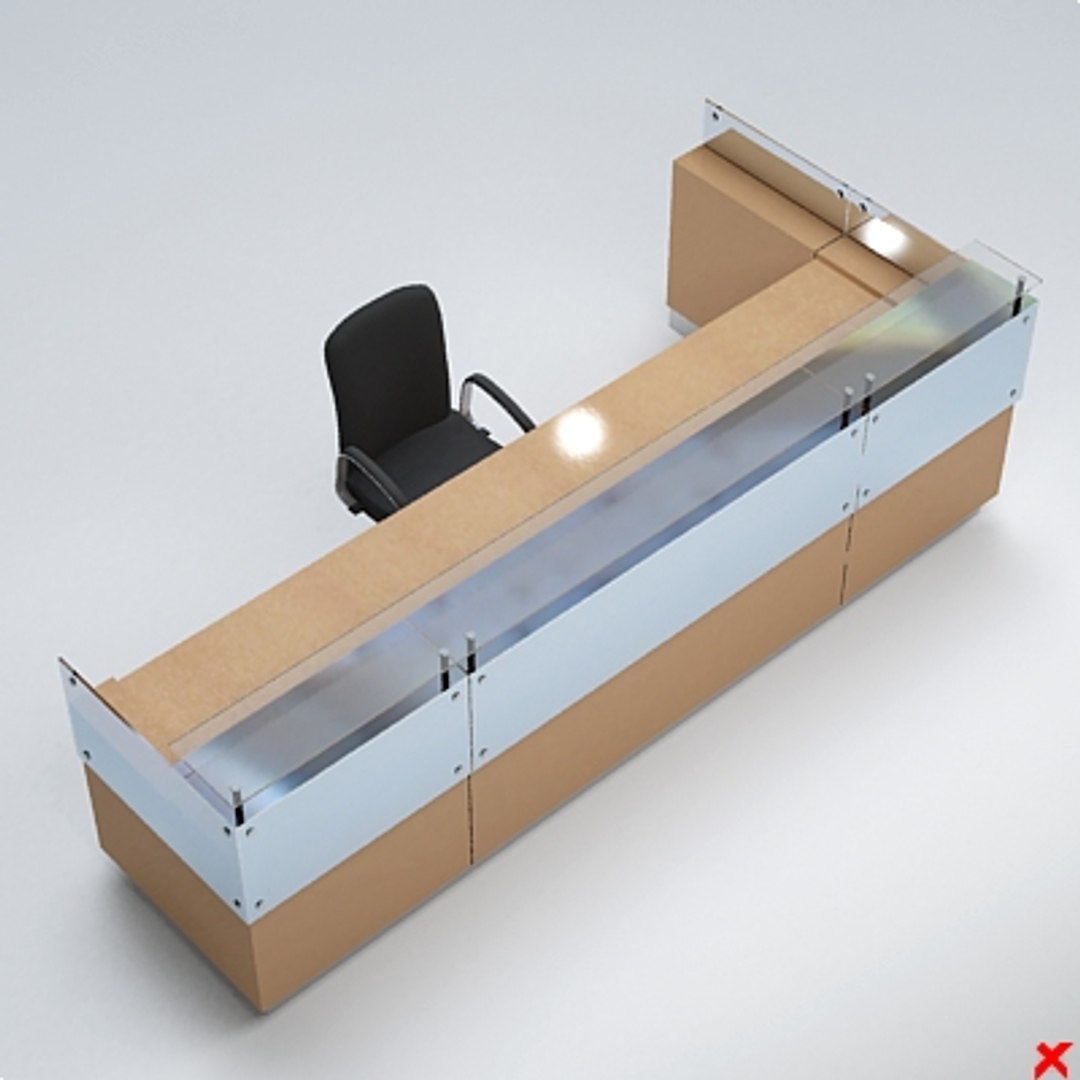 3d Model Counter Desk