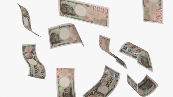 modelo 3d Billetes de 1000 yenes japoneses en caída - TurboSquid 2517339
