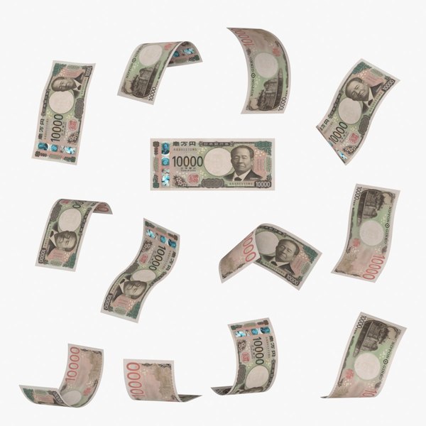 modelo 3d Billetes de 1000 yenes japoneses en caída - TurboSquid 2517339