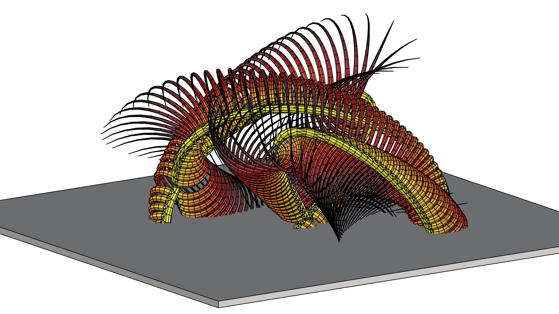 3D Parametric Futuristic Structure Model - TurboSquid 2024135