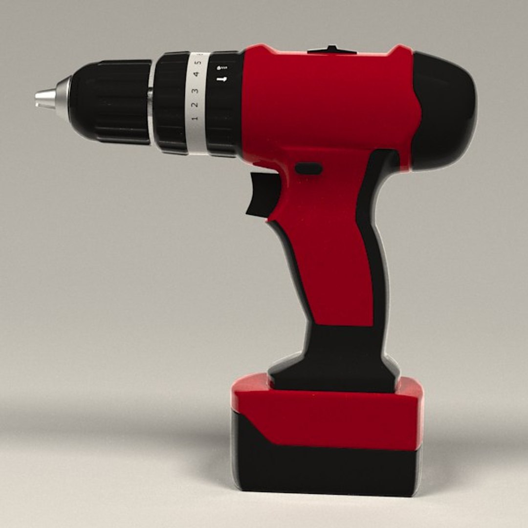 3d Model Drill Machine Screwdrivers