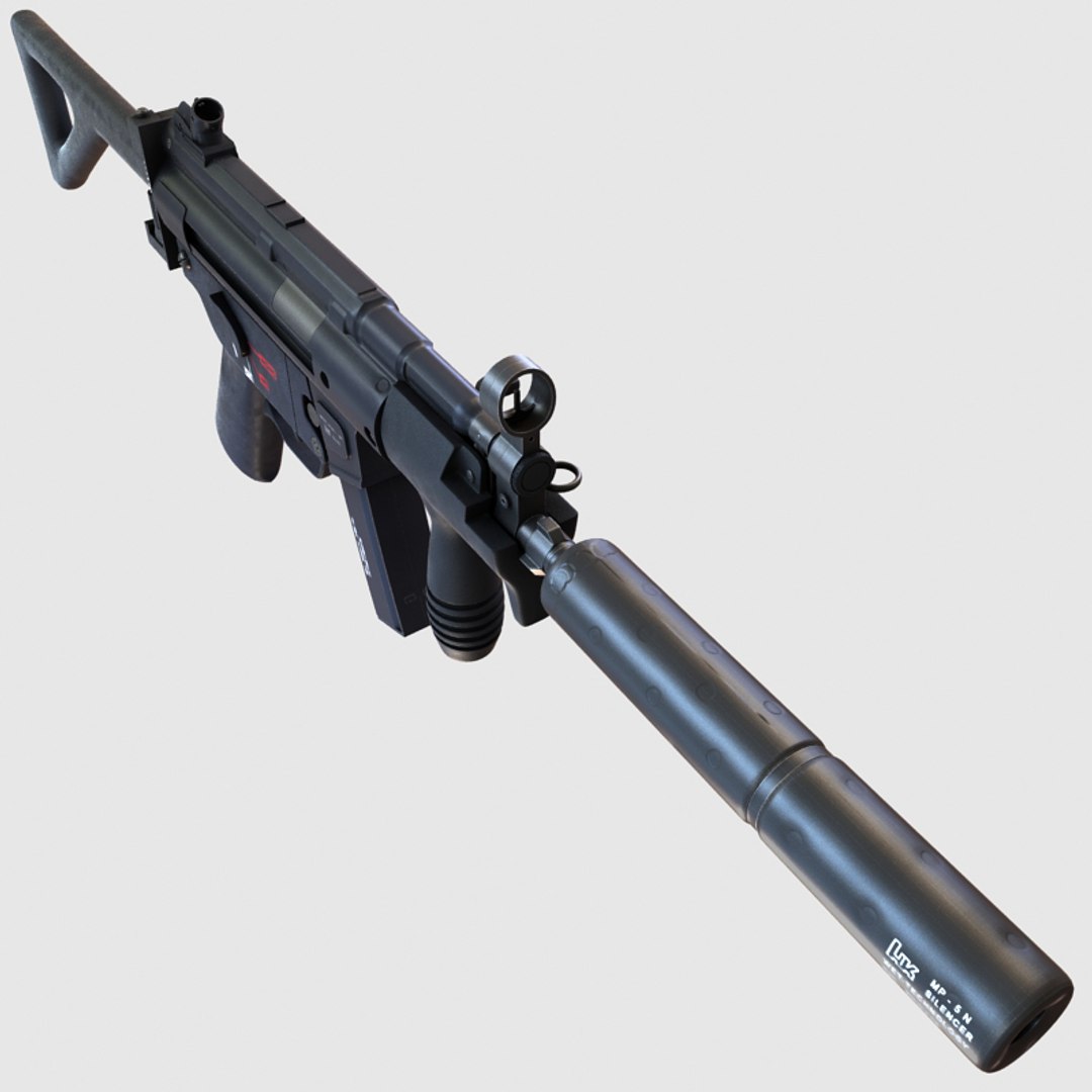 Realistic Submachine Gun Pdw C4d