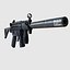 Realistic Submachine Gun Pdw C4d