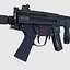 Realistic Submachine Gun Pdw C4d