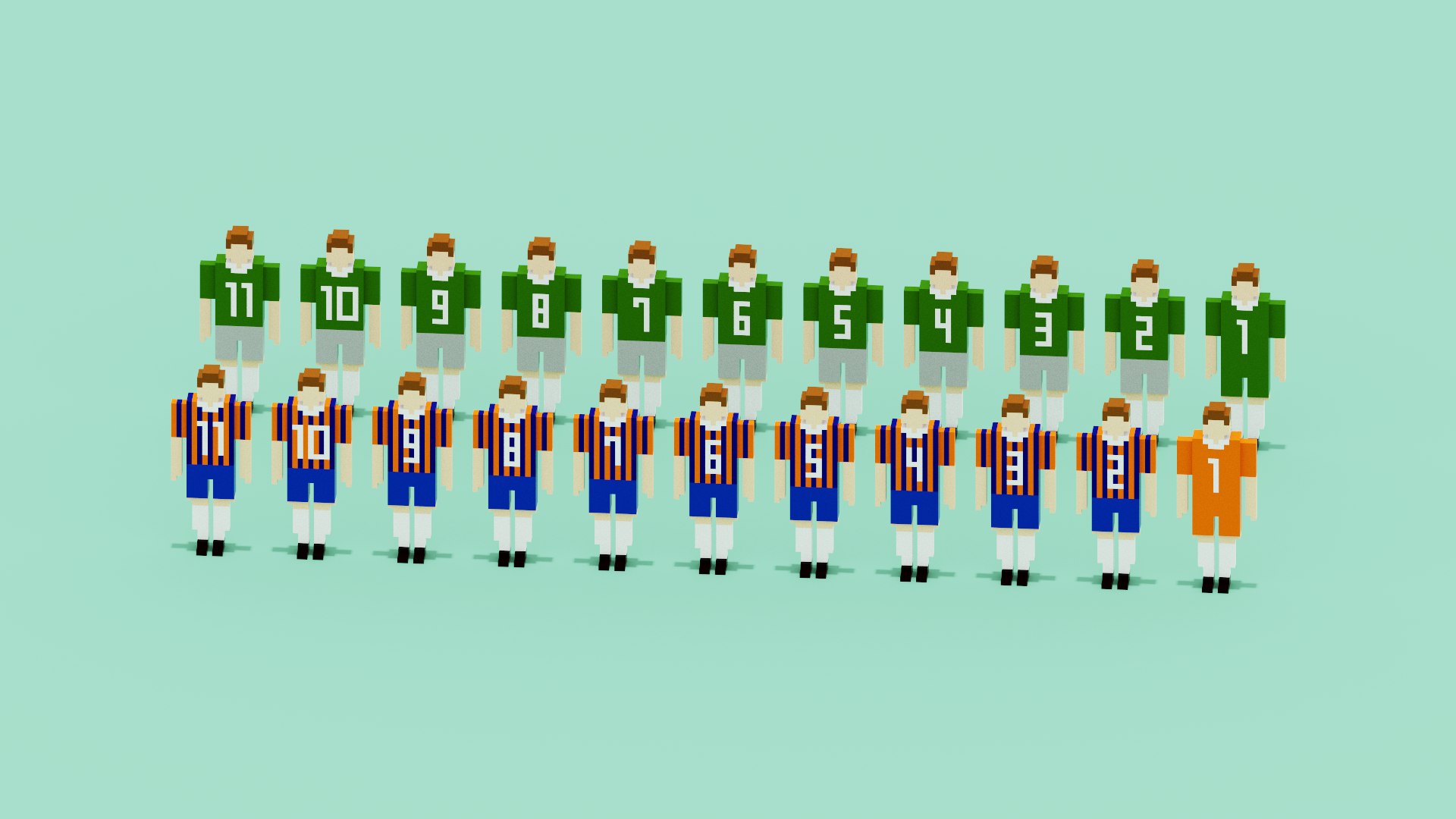 Soccer Players Model - TurboSquid 2061348