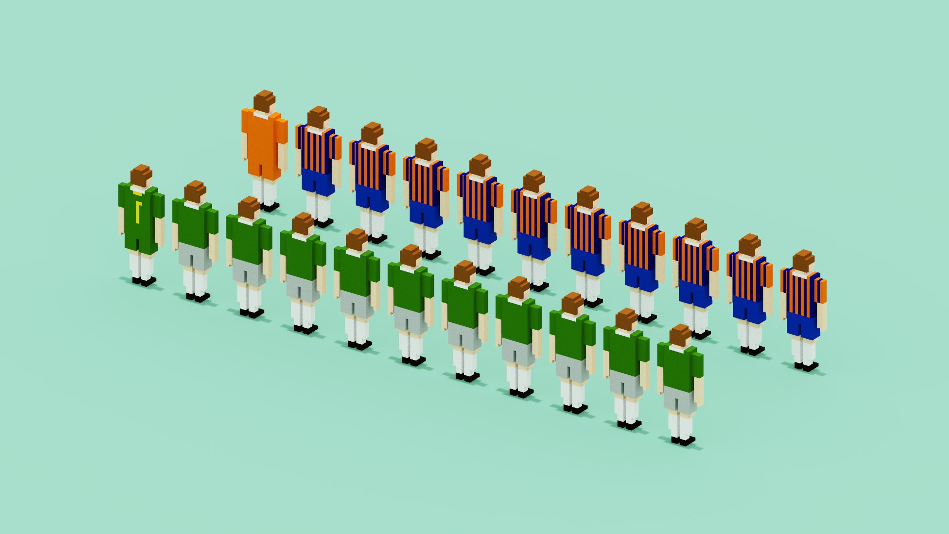 Soccer Players Model - TurboSquid 2061348