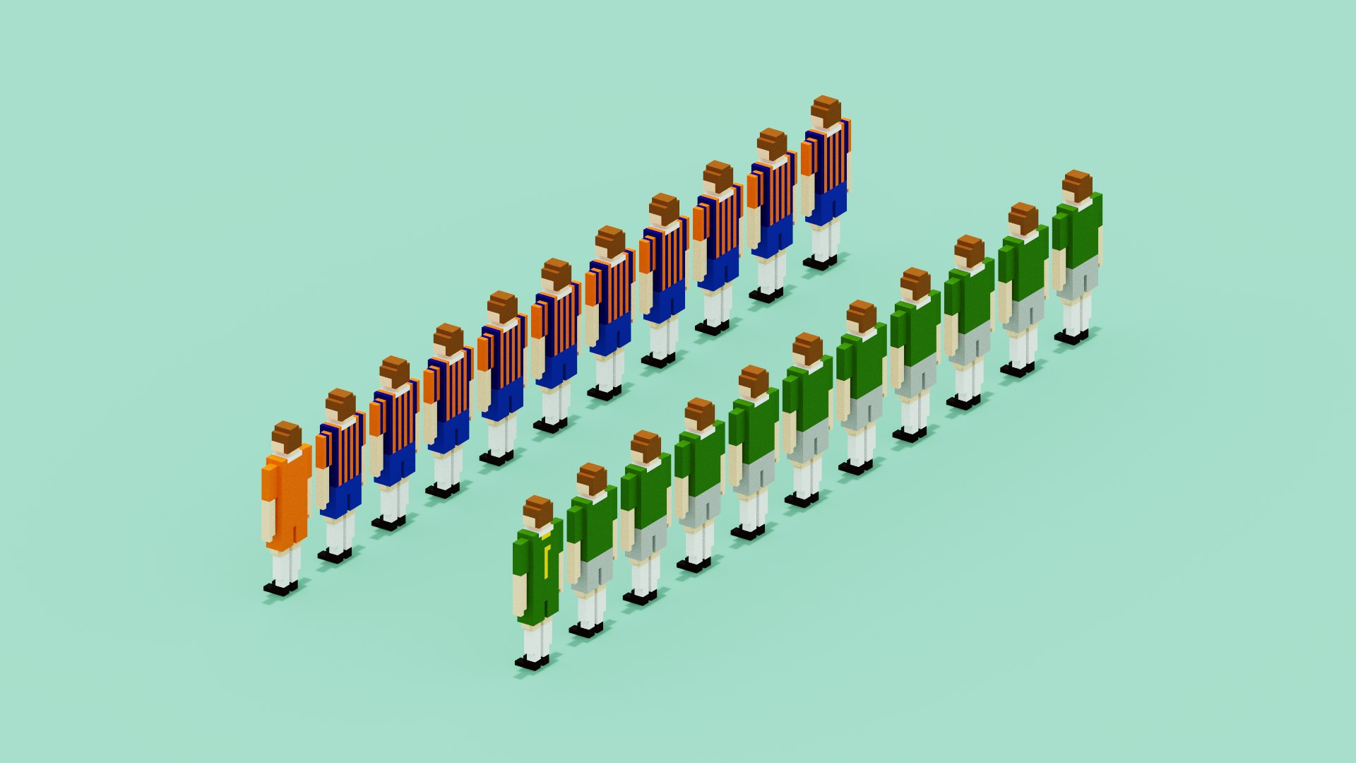 Soccer Players Model - TurboSquid 2061348