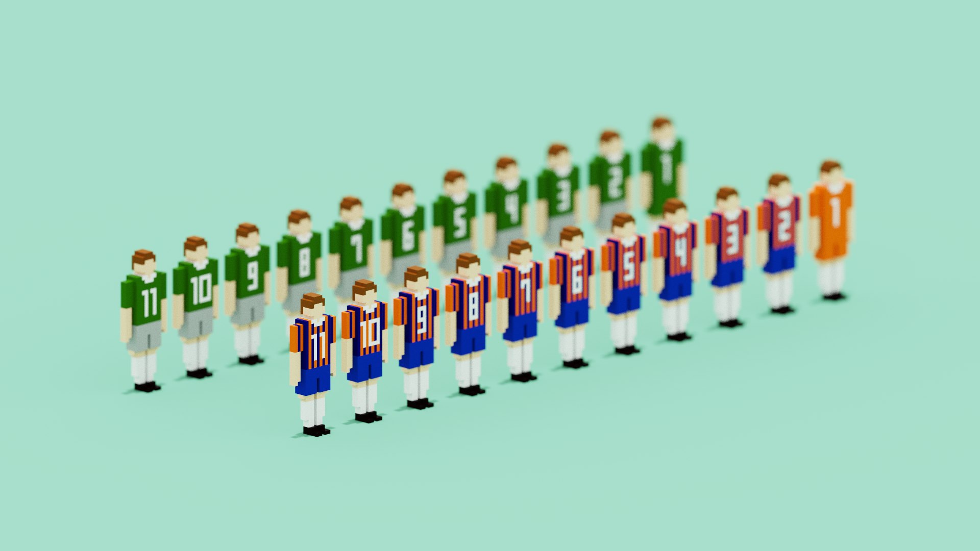 Soccer Players Model - TurboSquid 2061348