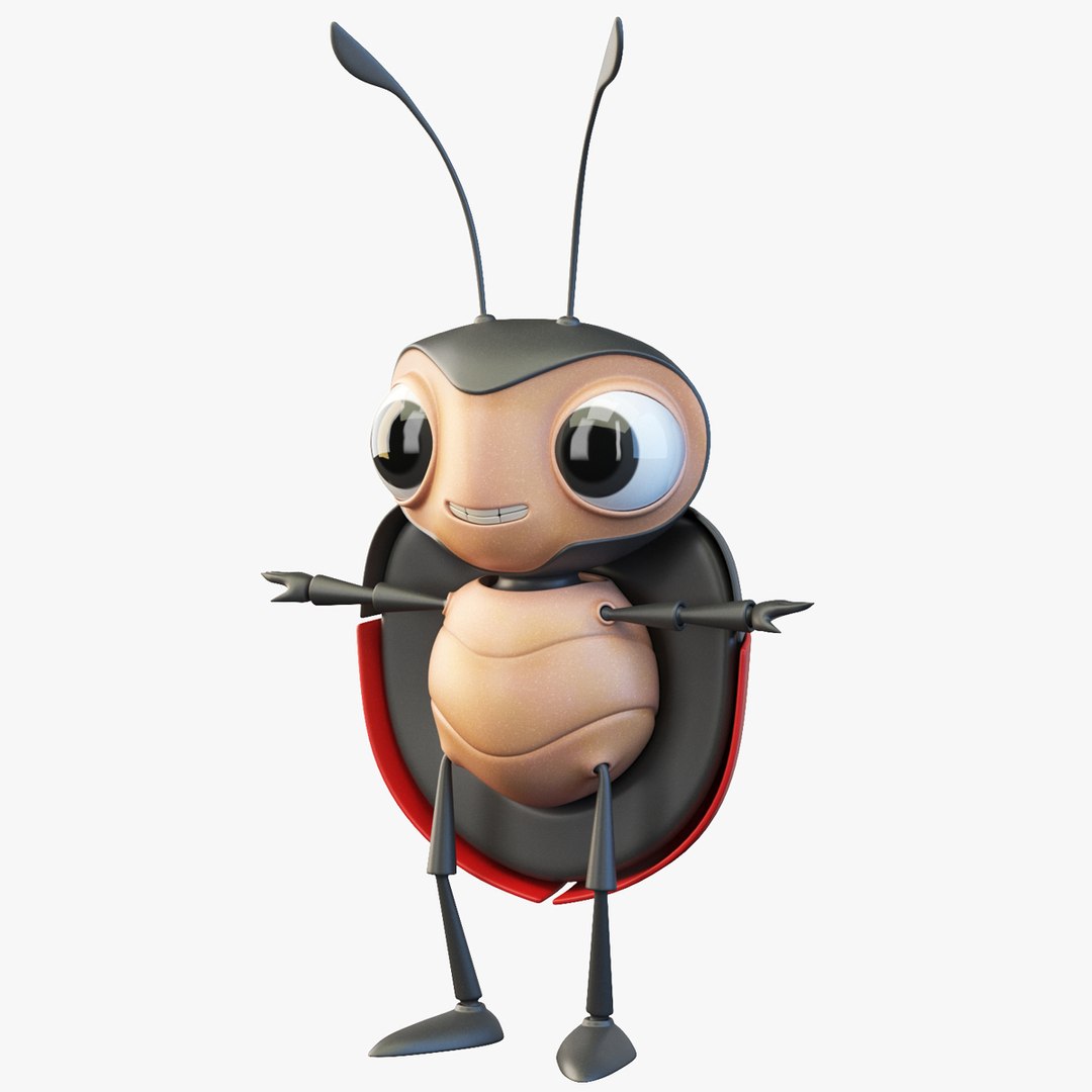 3D Cartoon Ladybug Character model - TurboSquid 2070244