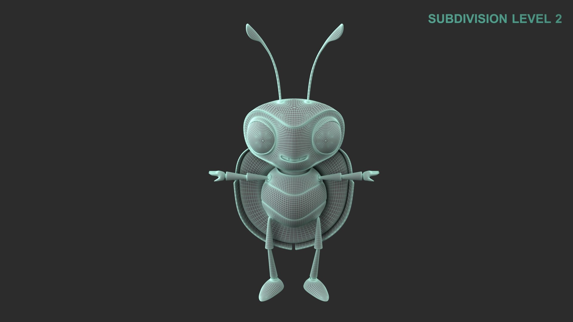 3D Cartoon Ladybug Character Model - TurboSquid 2070244