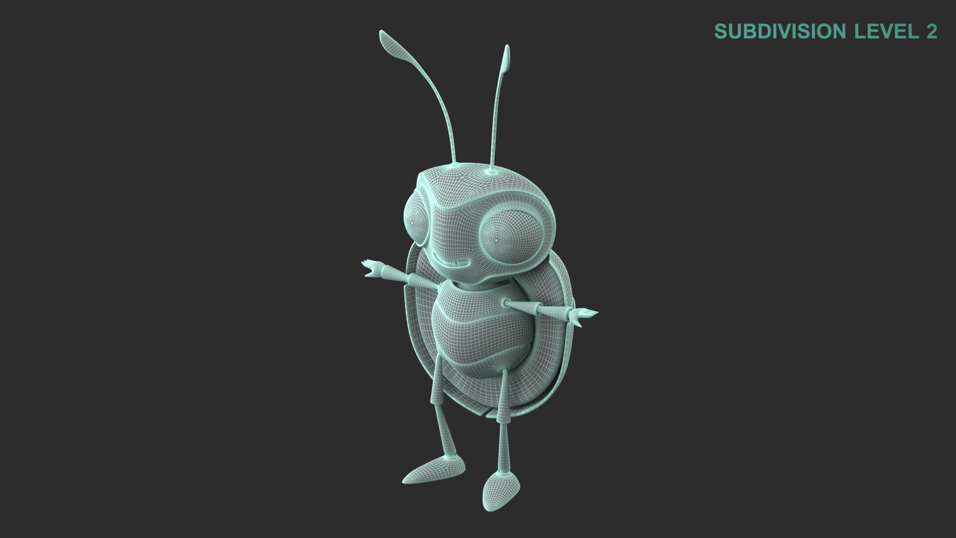 3D Cartoon Ladybug Character Model - TurboSquid 2070244