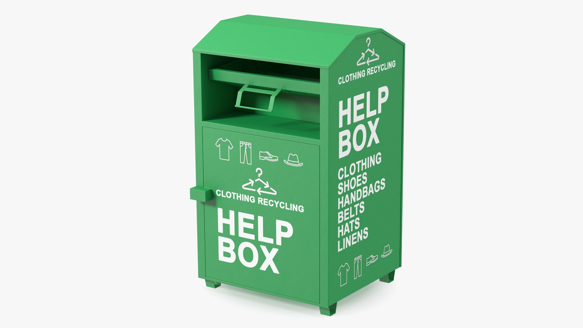 3D model Drop Box for Clothes and Shoes Rigged - TurboSquid 2051020