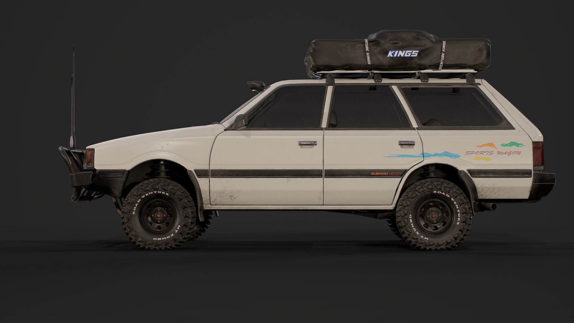 Subaru L Series 4WD 1990 Sports Wagon 3D Model - TurboSquid 1820692