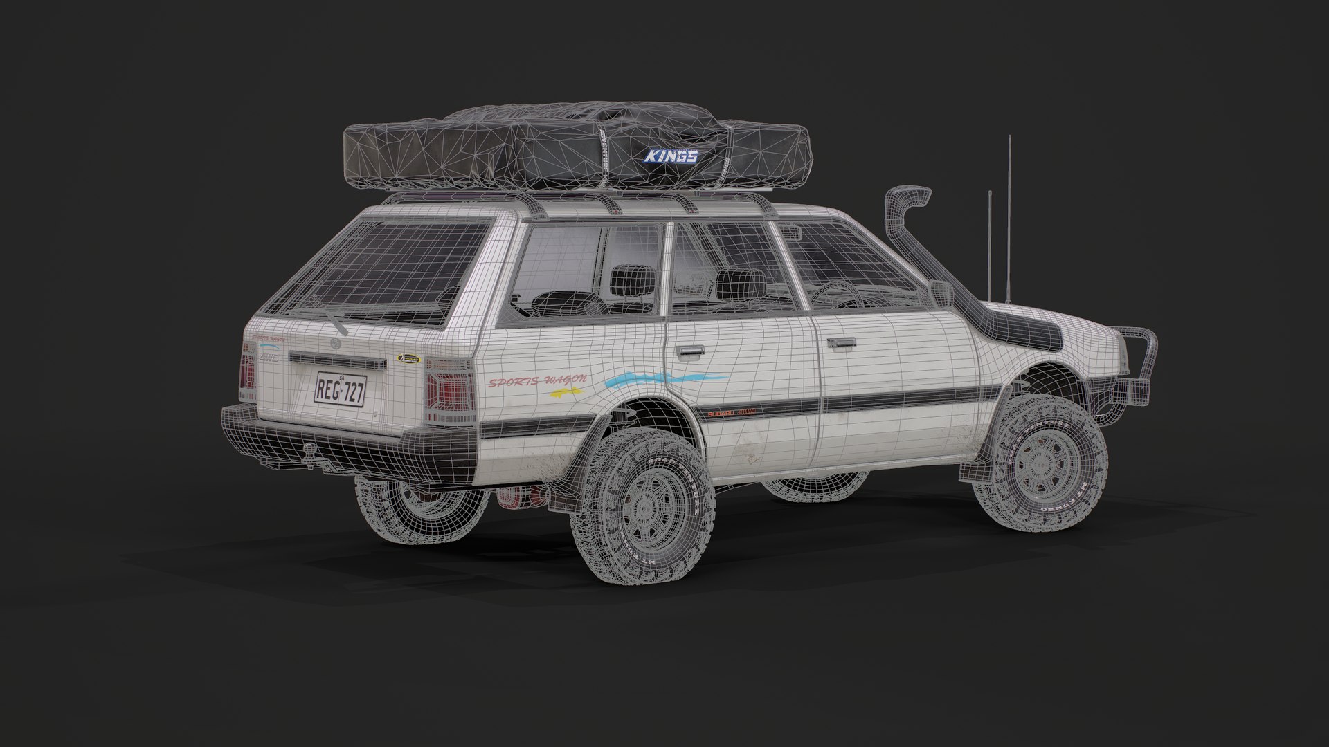 Subaru L Series 4WD 1990 Sports Wagon 3D Model - TurboSquid 1820692