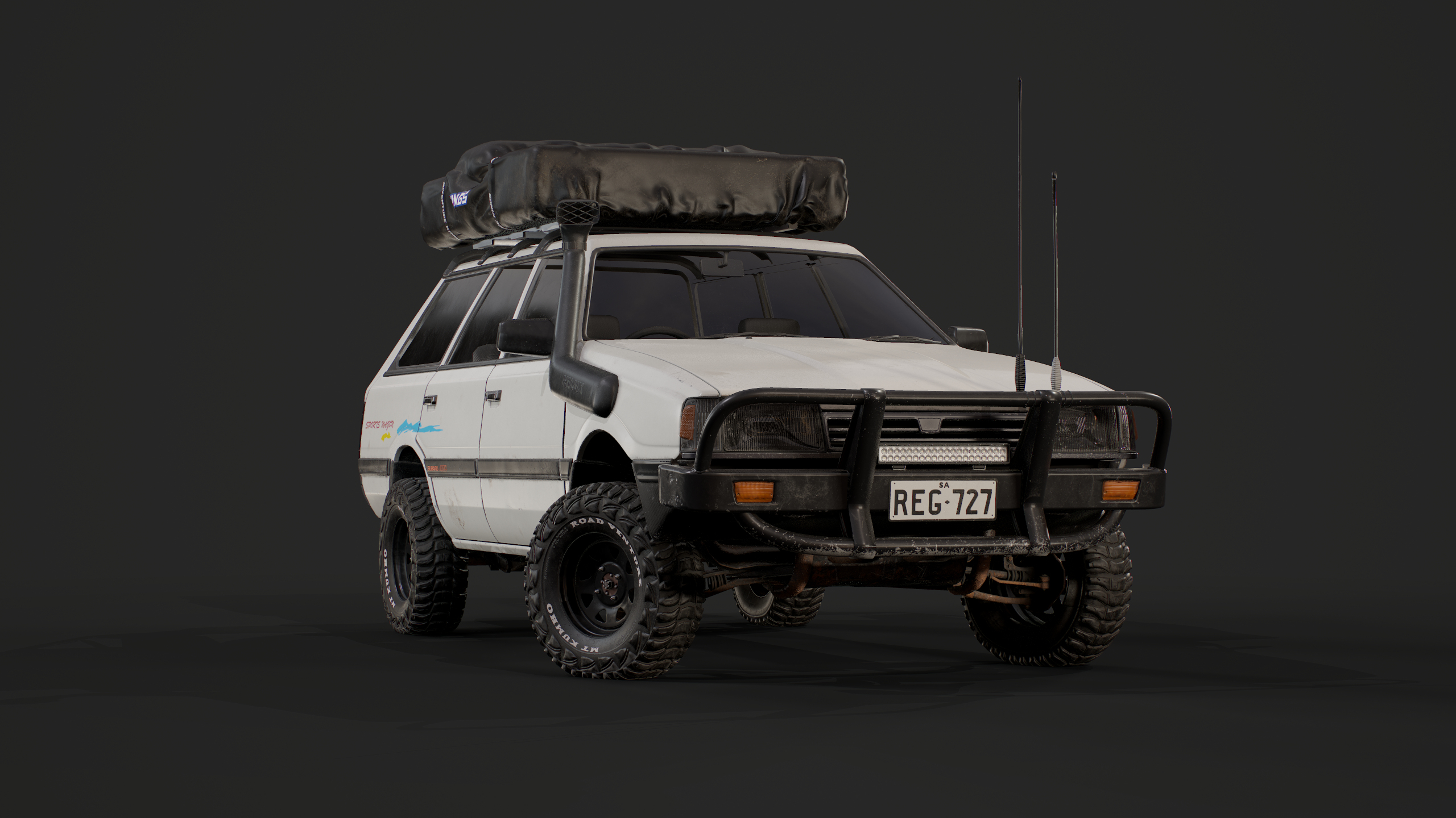 Subaru L Series 4WD 1990 Sports Wagon 3D model - TurboSquid 1820692
